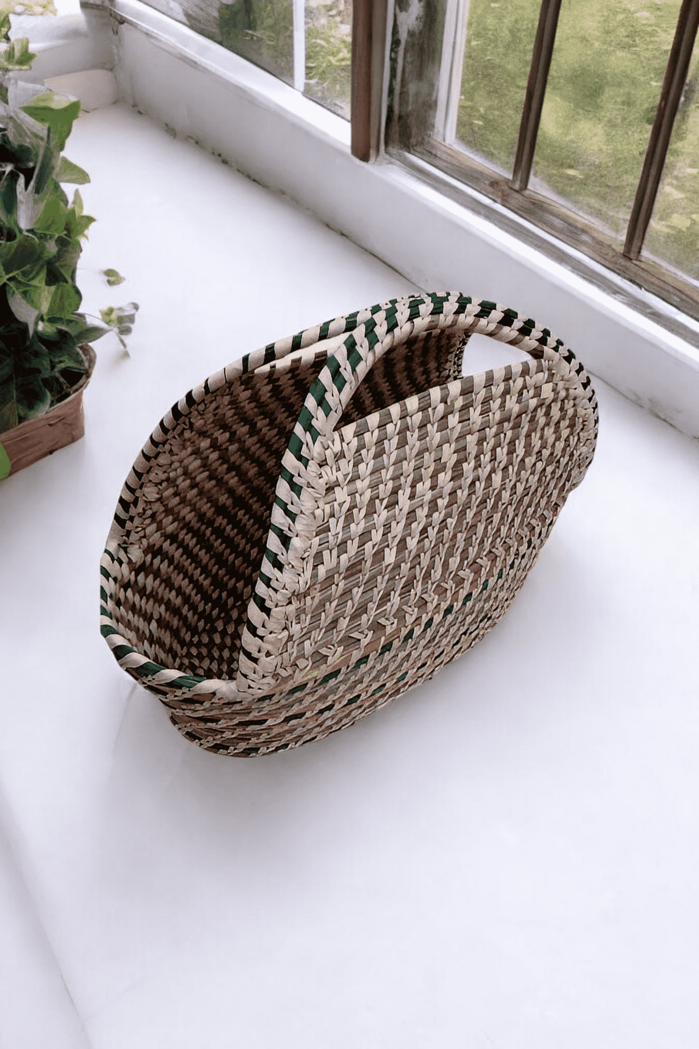 Handwoven Basket with Handles - Indee Store
